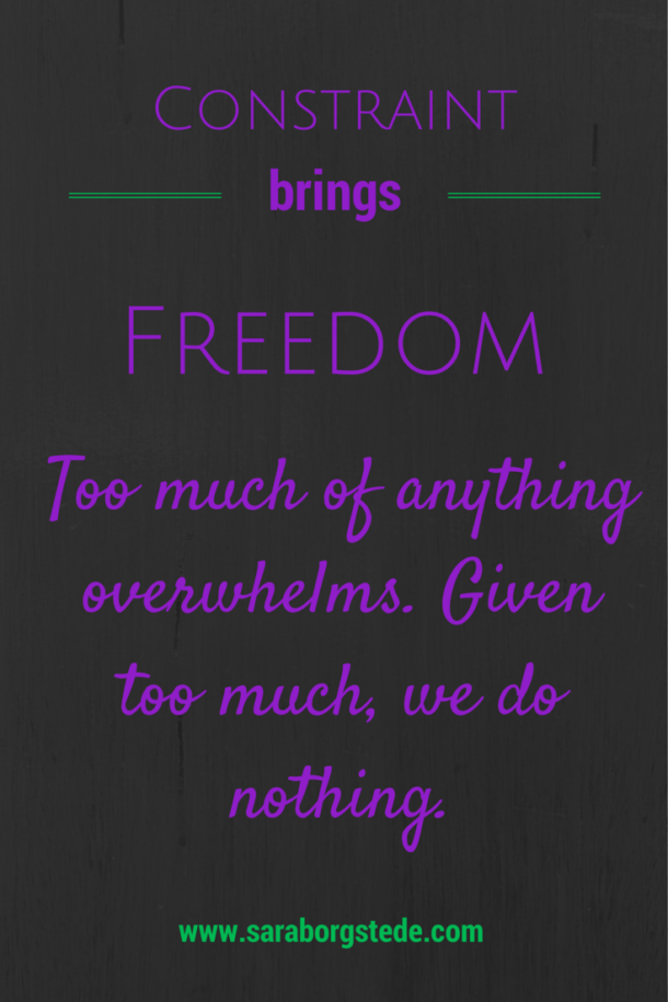 freedom of constraint