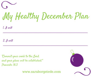 Create a Healthy December Plan