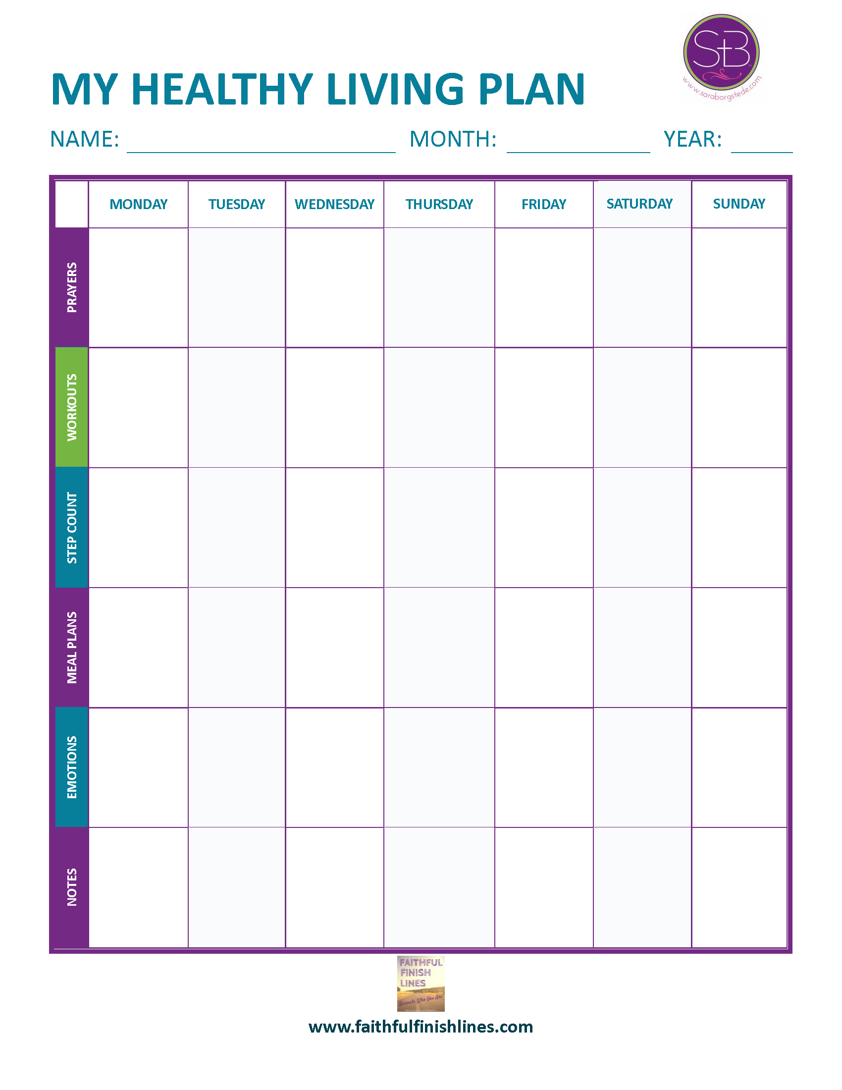 My Healthy Living Plan