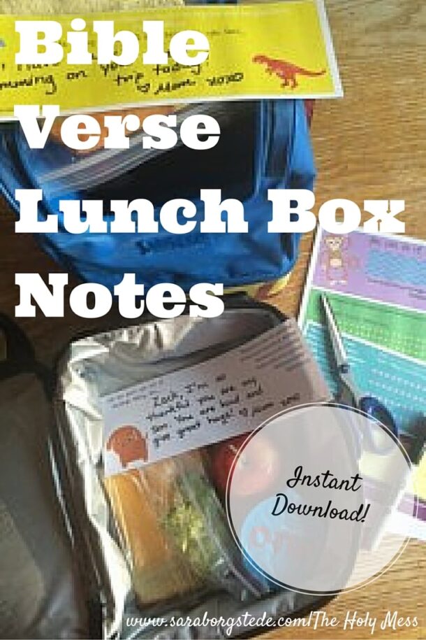 Bible Verse Lunch Box Notes