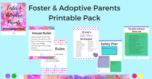 Foster and Adoptive Parents Printables