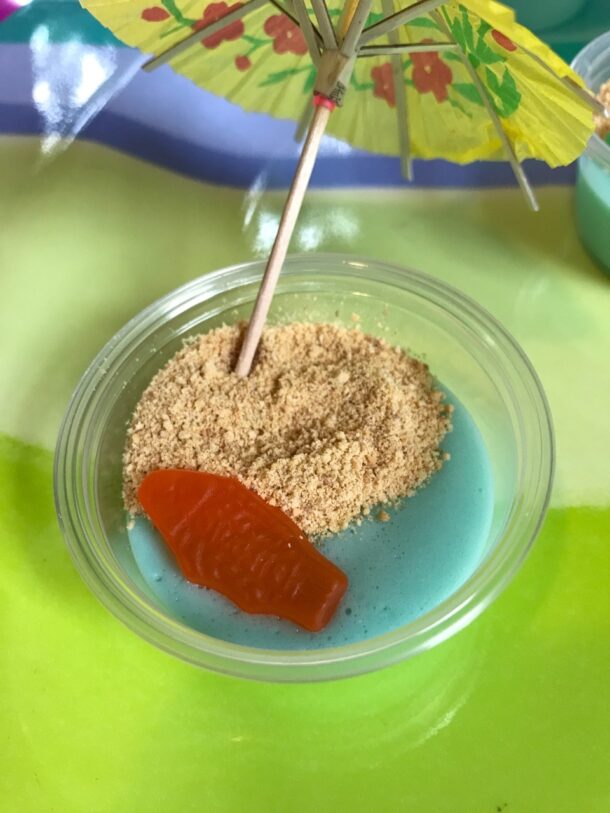 On the Beach Jello Mini-Serving Dessert Cups for Kids