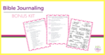 Bible Journaling: Printables and Traceables