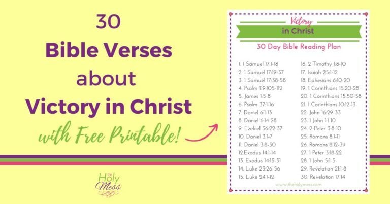 30 Day Victory in Christ Bible Reading Plan