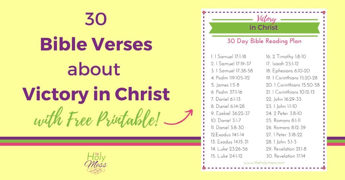 30 Day Victory in Christ Bible Reading Plan