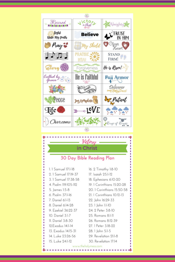 30 Day Victory in Christ Bible Reading Plan