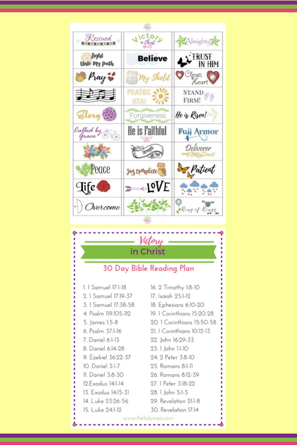 30 Day Victory in Christ Bible Reading Plan