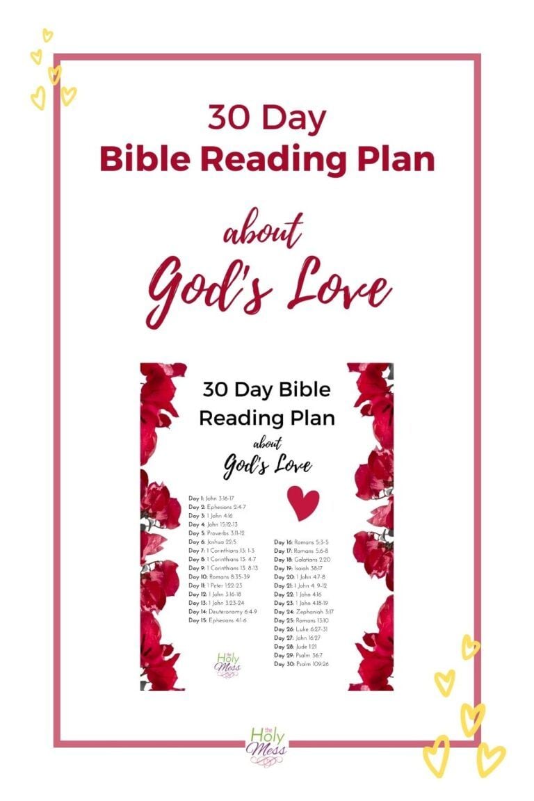 30 Bible Verses about God's Love {Free PDF Printable}