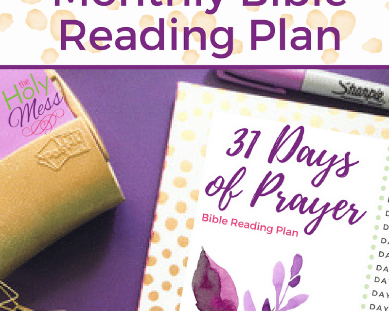 31 Days of Prayer Bible Reading plan