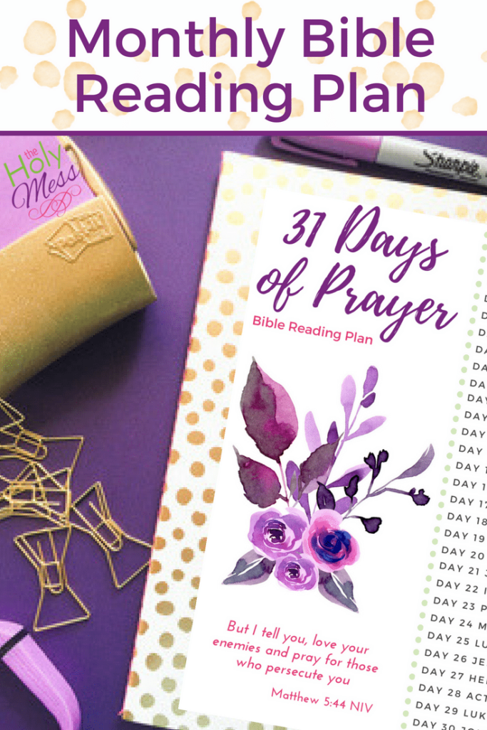 31 Days of Prayer Bible Reading plan