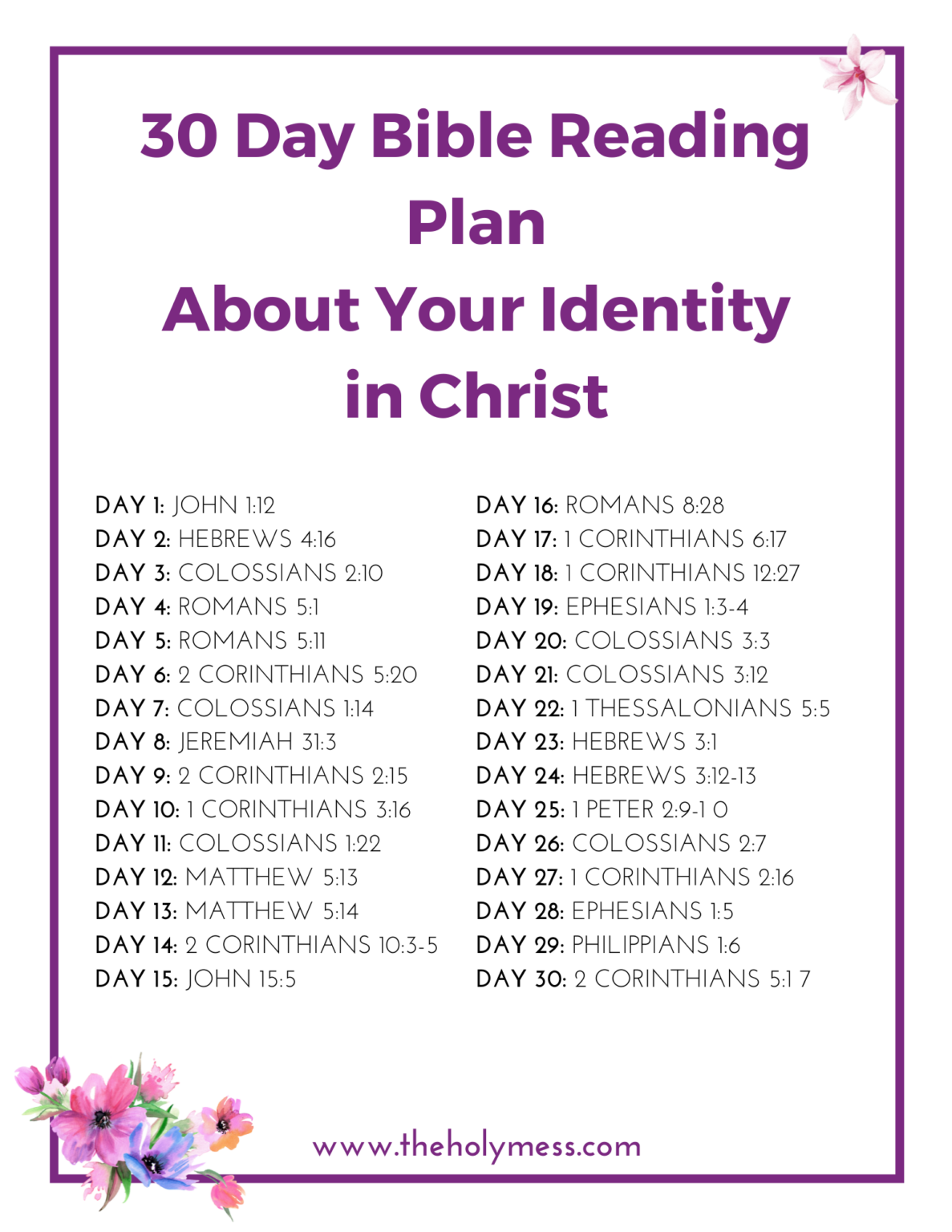 30 Bible Verses about Identity in Christ The Holy Mess