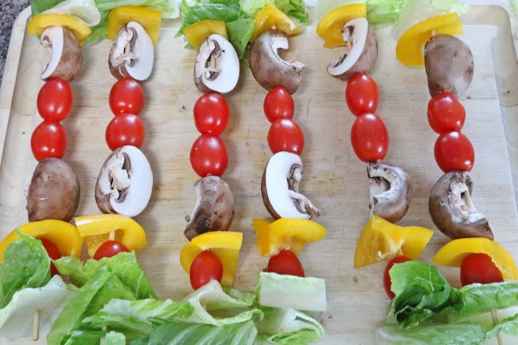 Salad on a Stick - Easy Healthy Lunch Recipe The Holy Mess