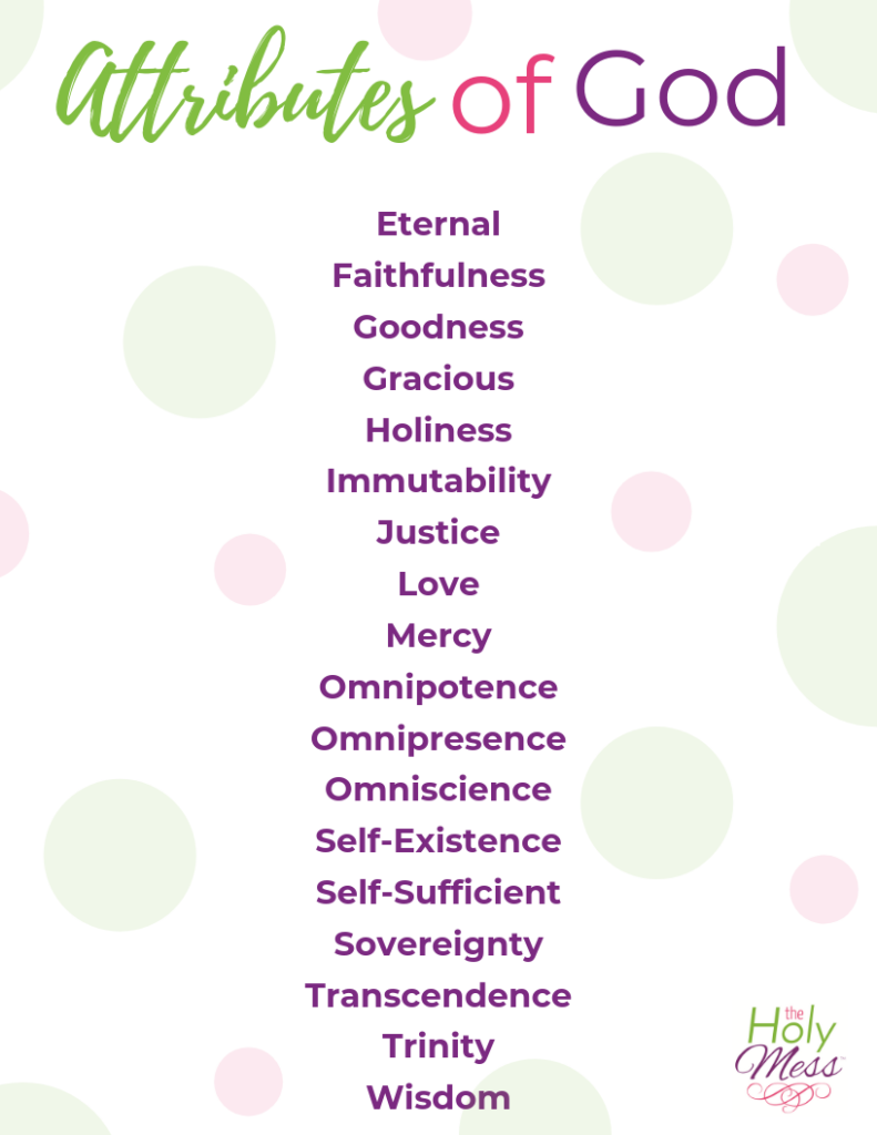 Attributes of God Study Plan