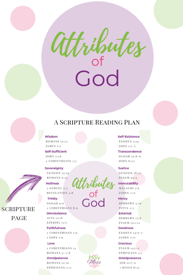 36 Bible Verses about the Attributes of God {Free Printable}