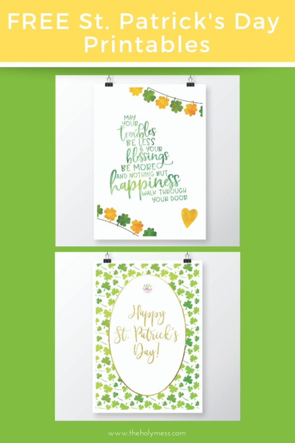 St. Patrick's Day Free Printables The Holy Mess