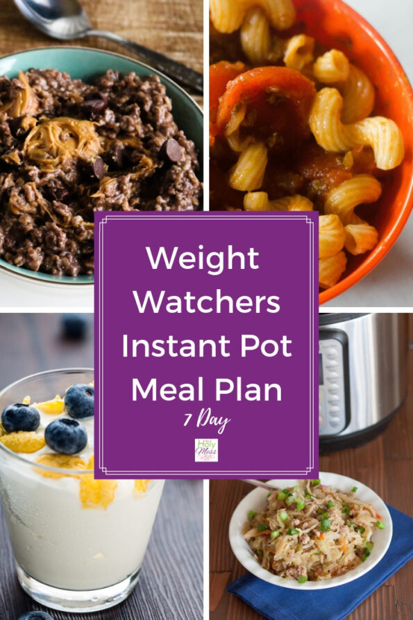 15 Weight Watchers Instant Pot Recipes + 7 Day Meal Plan The Holy Mess