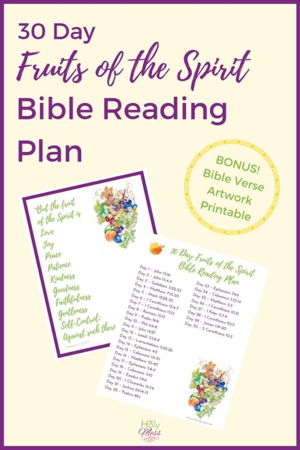 30 Scriptures on Fruits of the Spirit (with Free PDF Printable!)