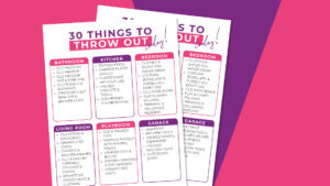 30 Things to Declutter Today Printable