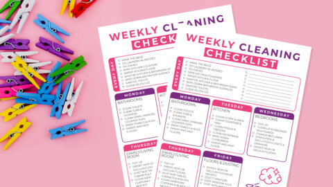 Free Printable Weekly Cleaning Checklist {Instant PDF Download}
