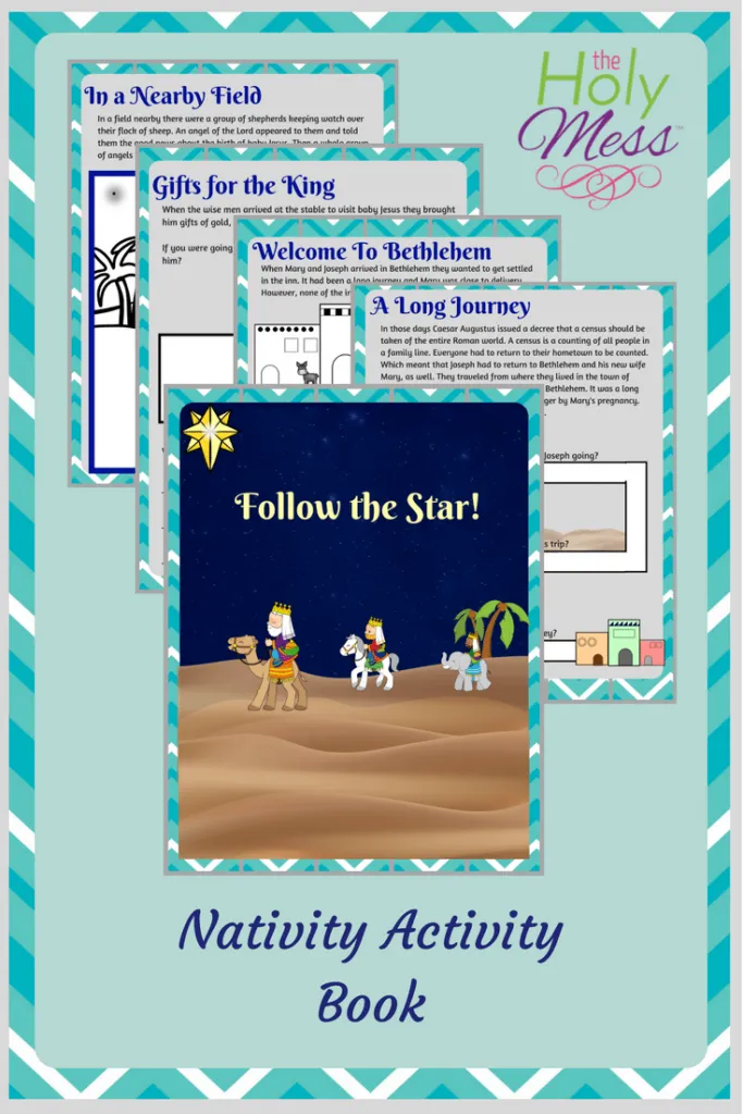 Nativity Activity Book for Kids Printable - The Holy Mess