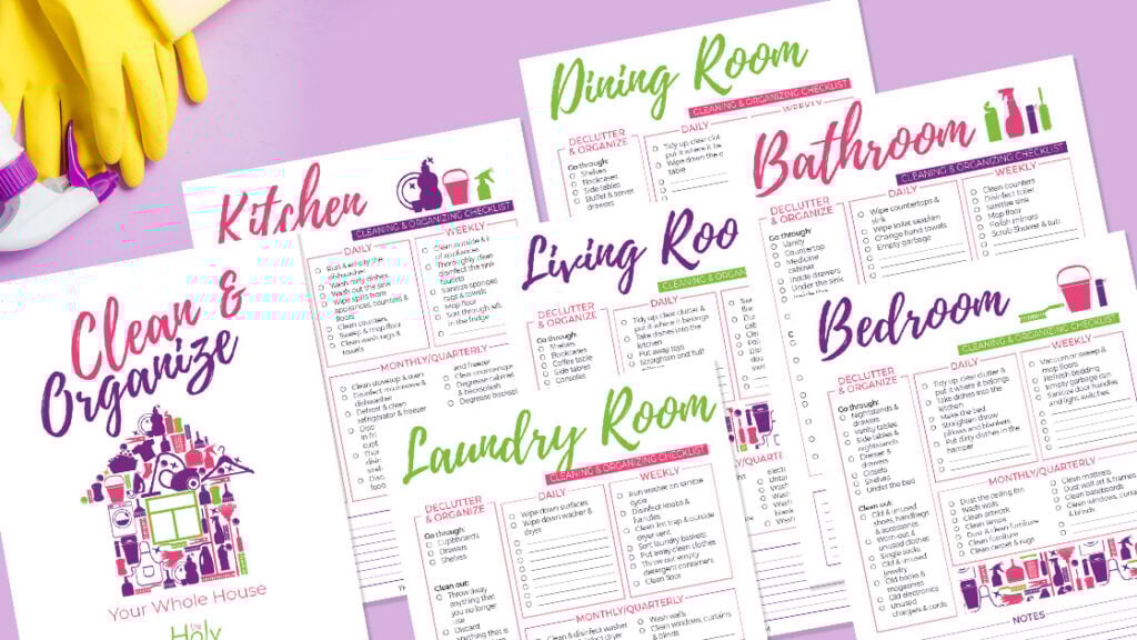 Clean and Organize Your Whole House Workbook