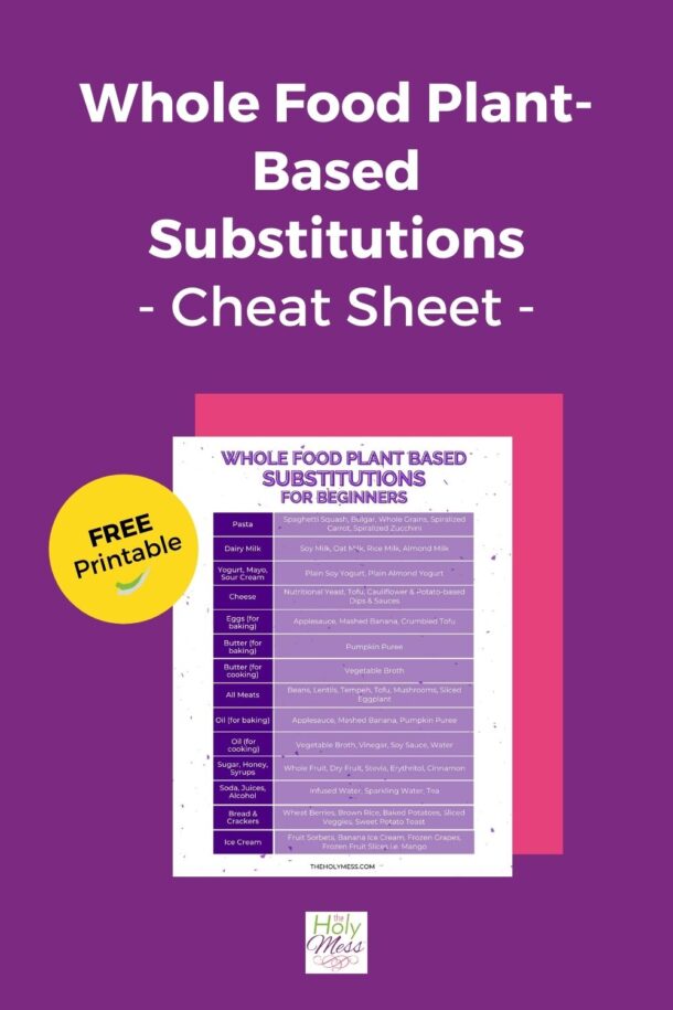 Best Plant-Based Replacements Printable {Free PDF}