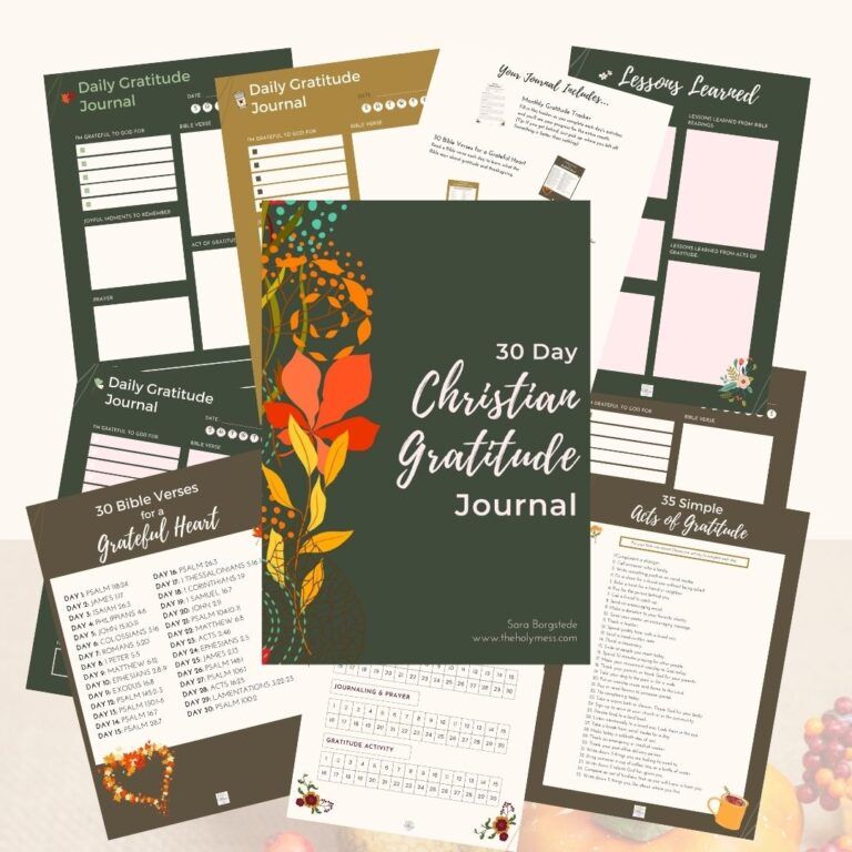30 Day Christian Gratitude Journal The Holy Mess