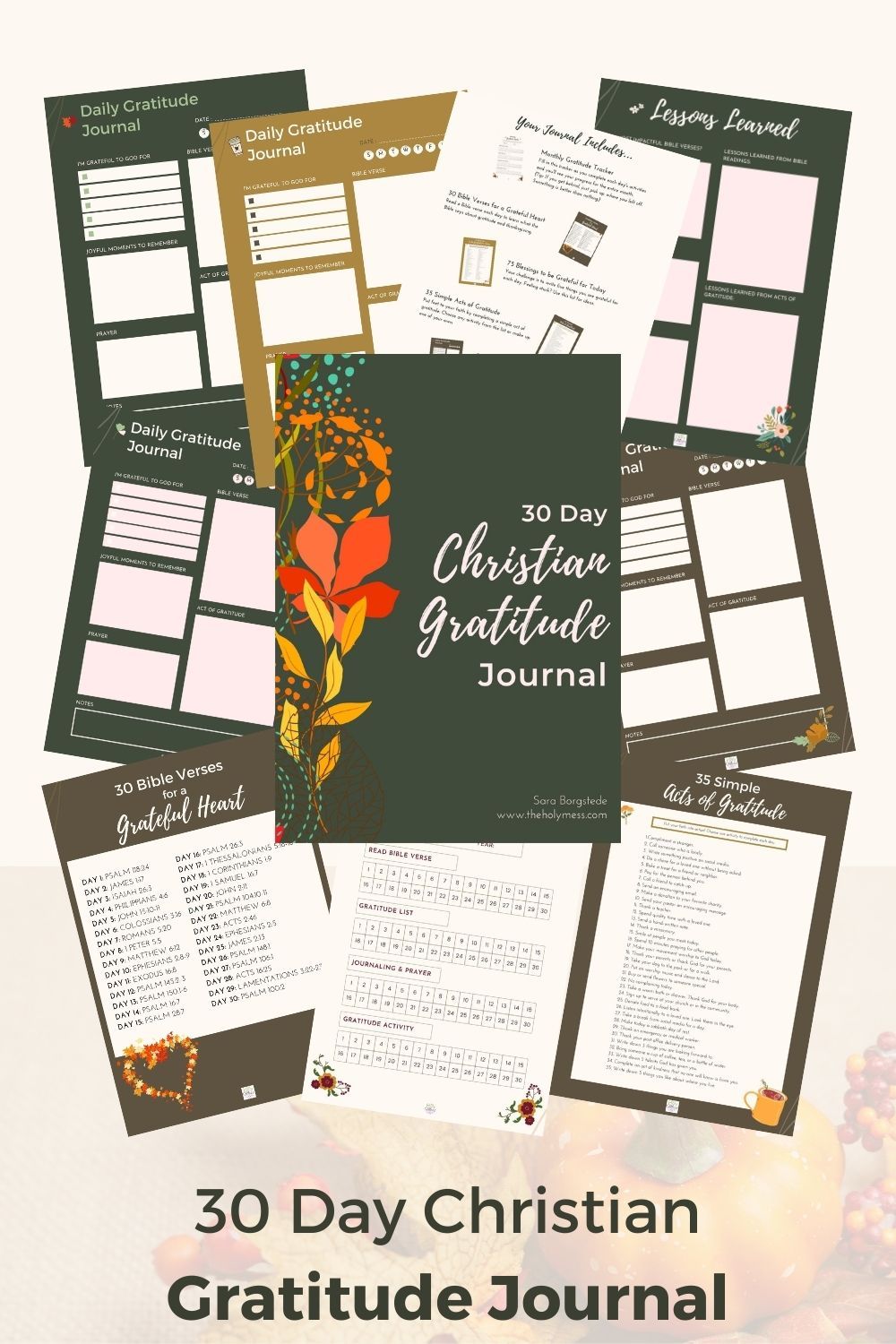 30 Day Christian Gratitude Journal The Holy Mess