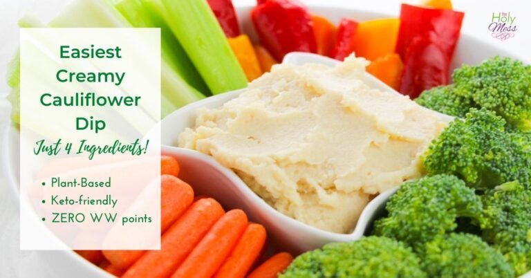 Easiest Creamy Cauliflower Dip Recipe - Just 4 Ingredients! The Holy Mess