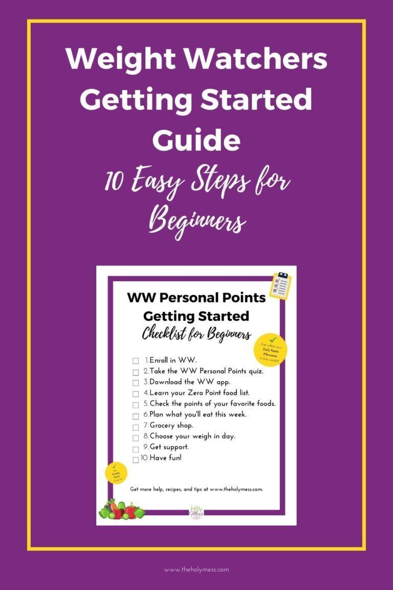 Weight Watchers Getting Started Guide: 10 Easy Steps for Beginners ...