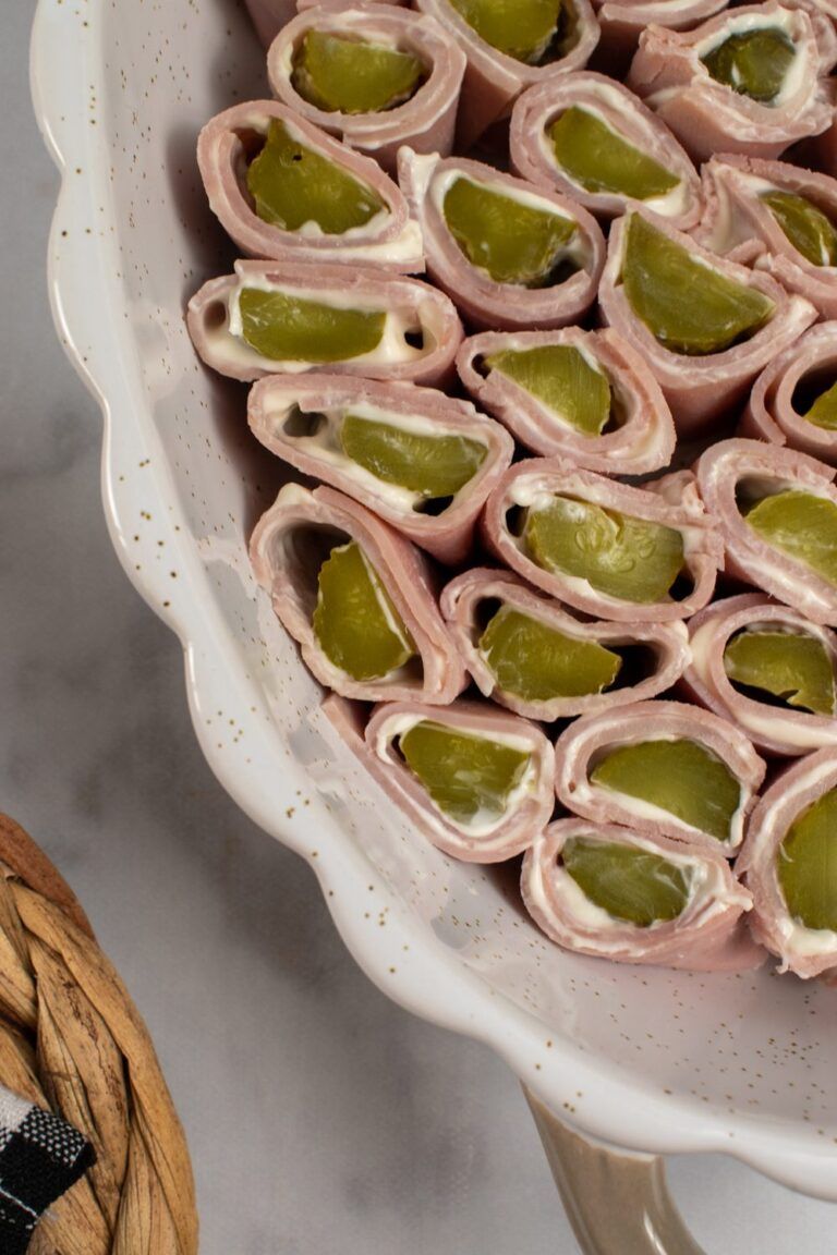 Healthy Weight Watchers Ham Roll Ups with Cream Cheese