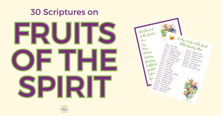 30 Scriptures on Fruits of the Spirit (with Free PDF Printable!)