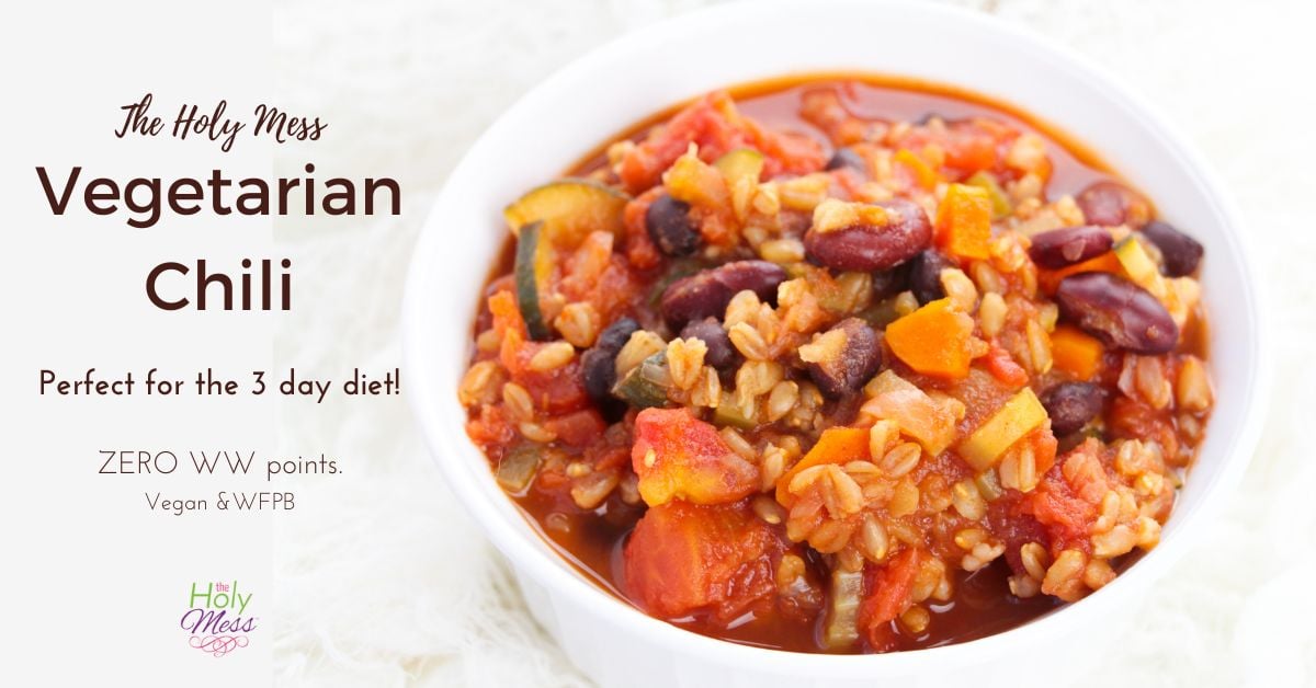 The Holy Mess Hearty Vegetarian Chili (with Beans & Grains) The Holy Mess