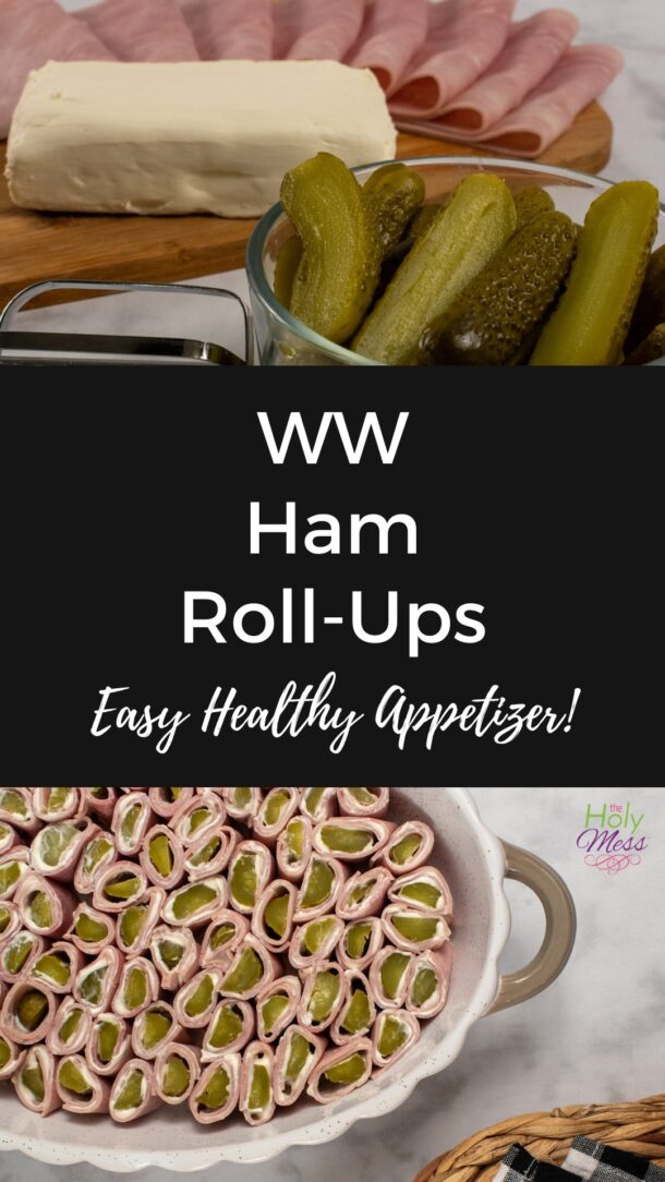 Healthy Weight Watchers Ham Roll Ups with Cream Cheese