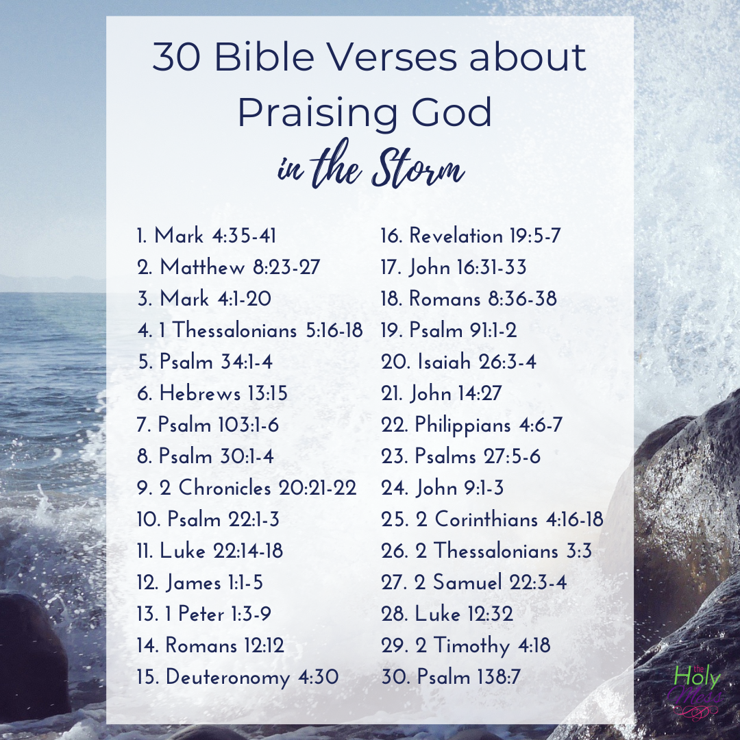 30 Bible Verses to Praise God in the Storm (Free Printable)