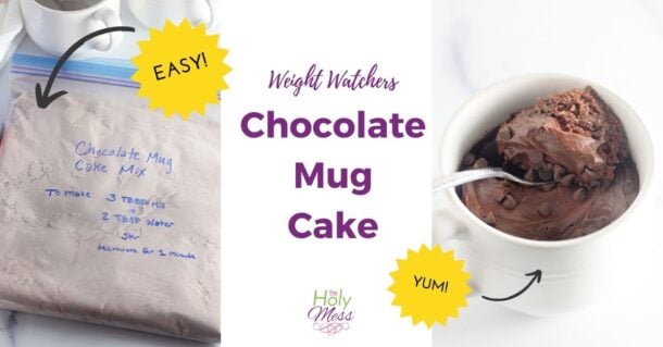 Weight Watchers Chocolate Mug Cake {3-2-1 Cake}