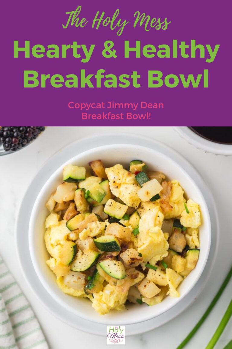 Hearty & Healthy Breakfast Bowl {CopyCat Jimmy Dean Bowl} The Holy Mess