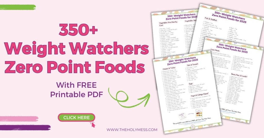350+ Weight Watchers Zero Point Foods for 2026 with Free Printable PDF ...