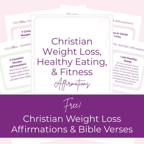 Free Christian Weight Loss Affirmation Cards Printable