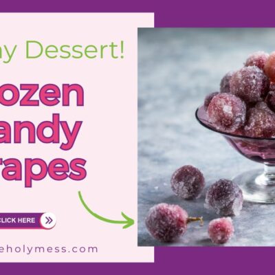 Frozen Candy Grapes (Zero Point Snack) The Holy Mess